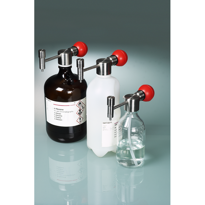 Mini solvent pump - Compact and precise - for safe filling of small quantities mm mm